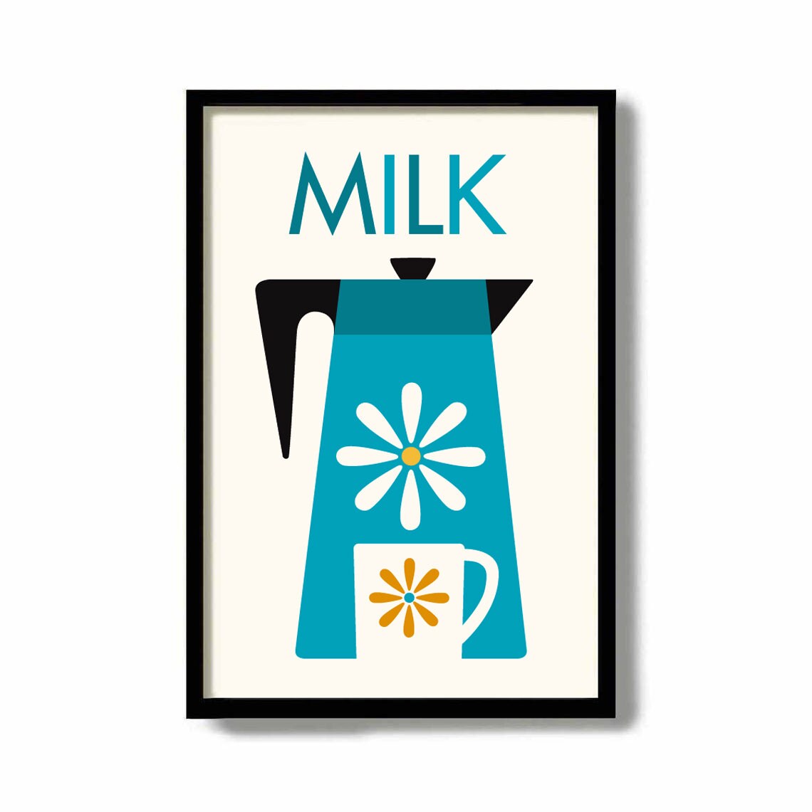 Retro Midcentury Style Kitchen Art from DexArt Cookbook Divas Cookbook Blog