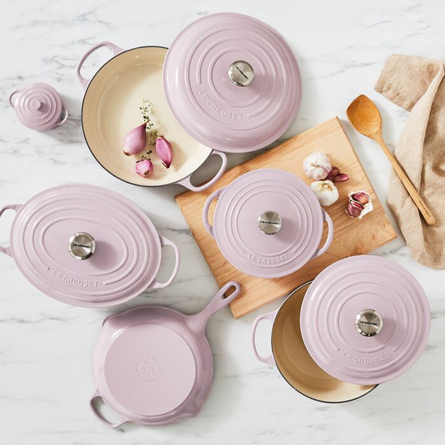 The Stunning New Pink Color Cookware from Le Creuset - Shallot Cookbook ...